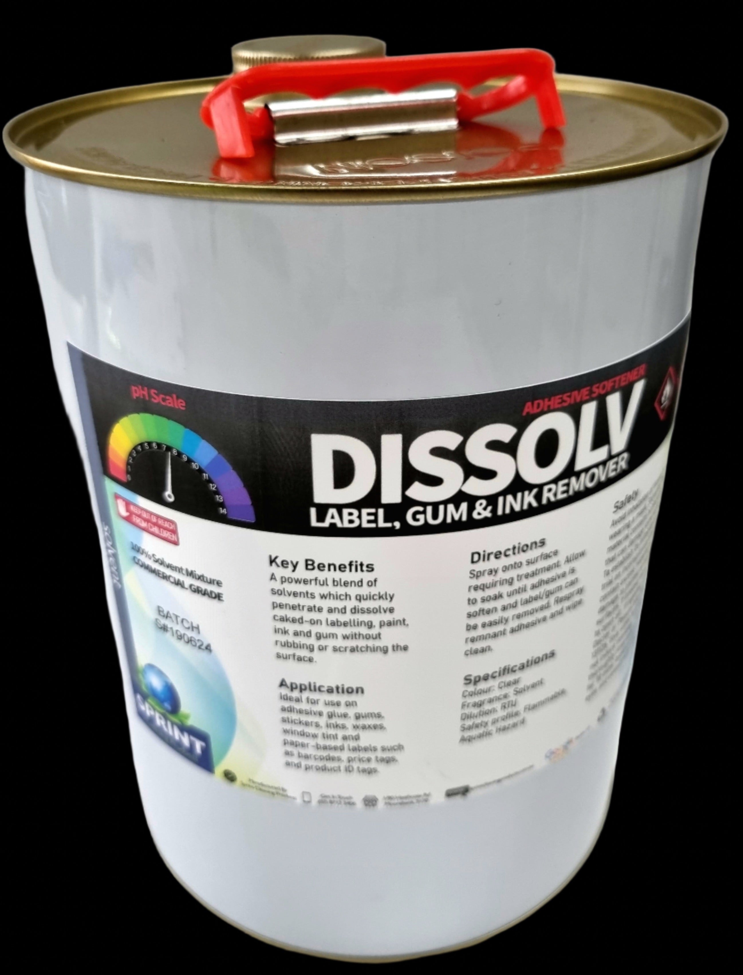 Buy Dissolv - Label glue Gum & Ink Remover Online | Sprint Cleaning ...