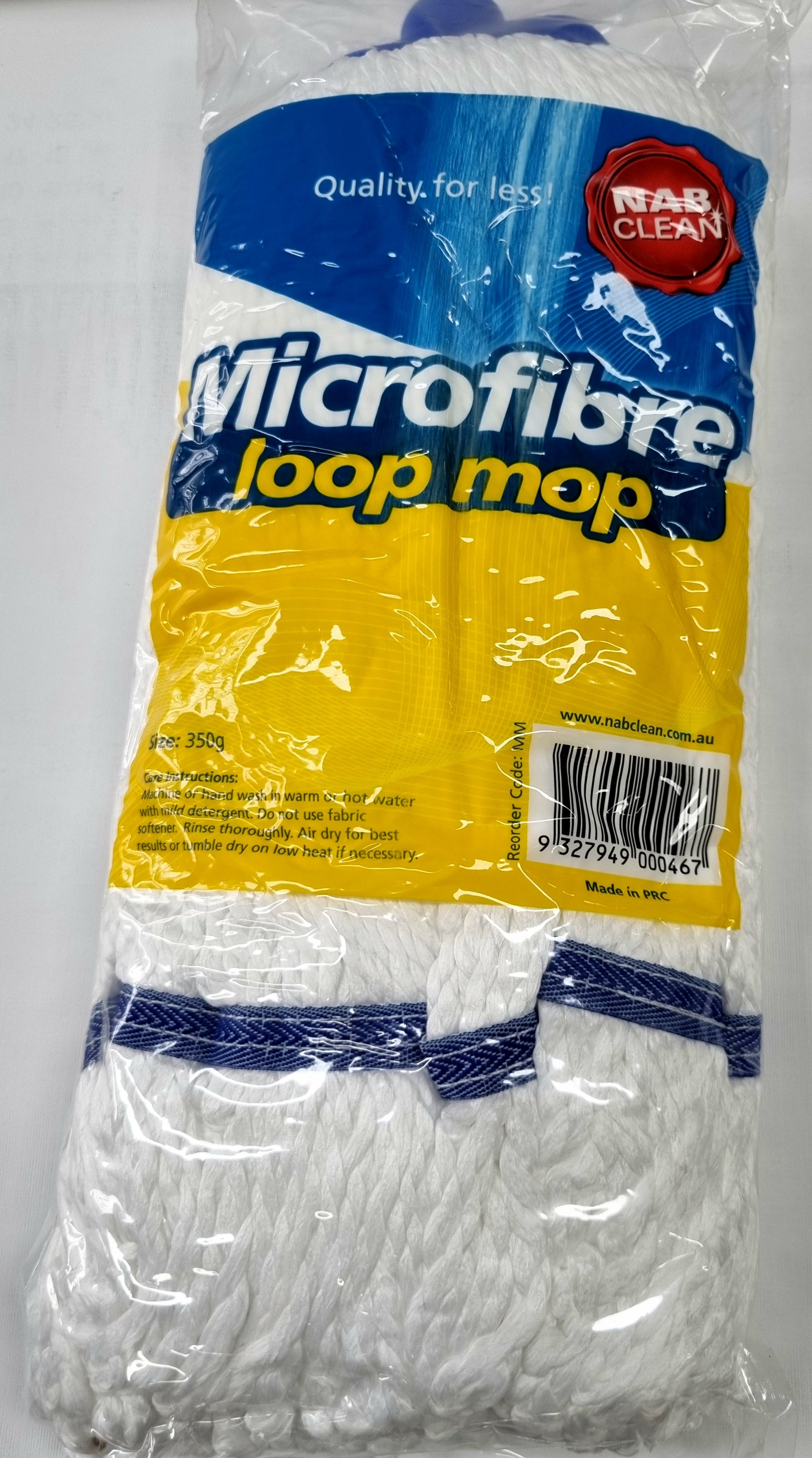 Buy Mop Head - NAB Clean Microfibre Mop 350g BLUE Online | Sprint ...