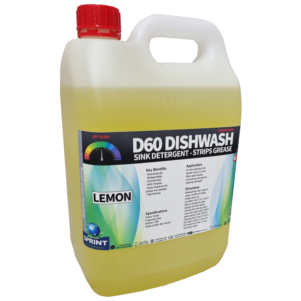 Buy D60 - Dishwashing Detergent Range Online | Sprint Cleaning Products