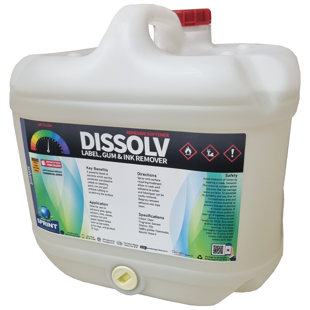 Buy Dissolv - Label Gum & Ink Remover Online | Sprint Cleaning Products